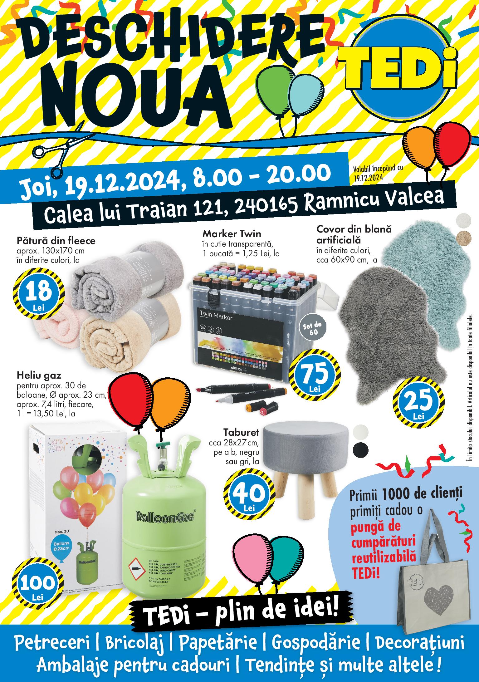 Astăzi, TEDI deschide un nou magazin în Rm. Vâlcea – Curierul de Vâlcea